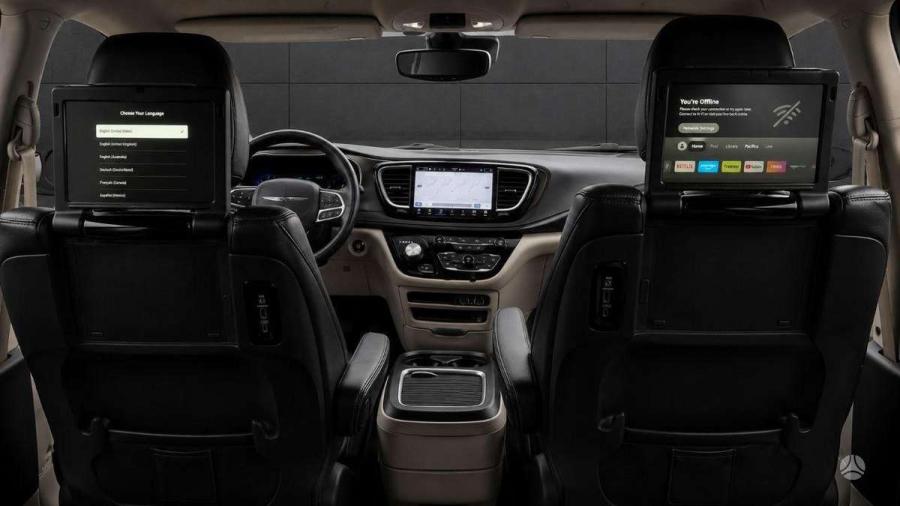 Pelēks Chrysler Pacifica 2022 Kretinga, ar dzinēja tilpumu 3.61 L un nobraukumu 187 tūkst. km par 19999 €, foto 21 vietnē AUTOMOTO.COM.LV