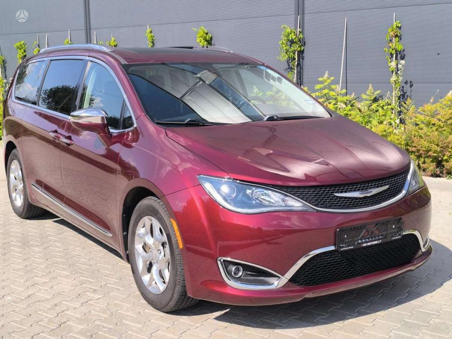 Sarkans Chrysler Pacifica 2018 Viļņa, ar dzinēja tilpumu 3.61 L un nobraukumu 161 tūkst. km par 15500 €, foto 6 vietnē AUTOMOTO.COM.LV