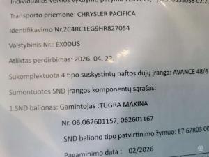 White Chrysler Pacifica 2017 in Siauliai, with an engine capacity of 3.60 L and mileage of 190 thousand km for 14999 €, photo 39 on AUTOMOTO.COM.LV