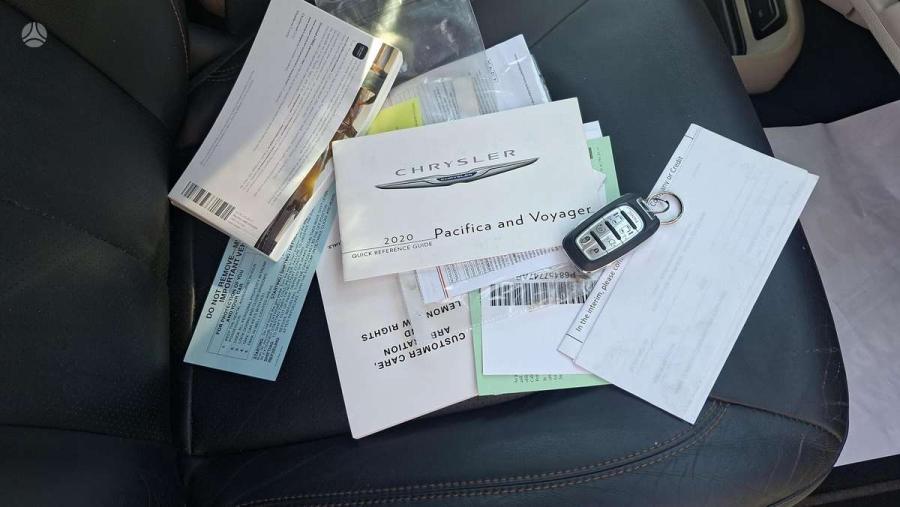 Balts Chrysler Pacifica 2020 Kauņa, ar dzinēja tilpumu 3.61 L un nobraukumu 220 tūkst. km par 15700 €, foto 22 vietnē AUTOMOTO.COM.LV