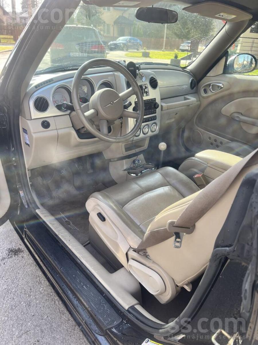 Melns Chrysler PT Cruiser 2007 Rīga, ar dzinēja tilpumu 2.40 L un nobraukumu 141 tūkst. km par 4800 €, foto 15 vietnē AUTOMOTO.COM.LV