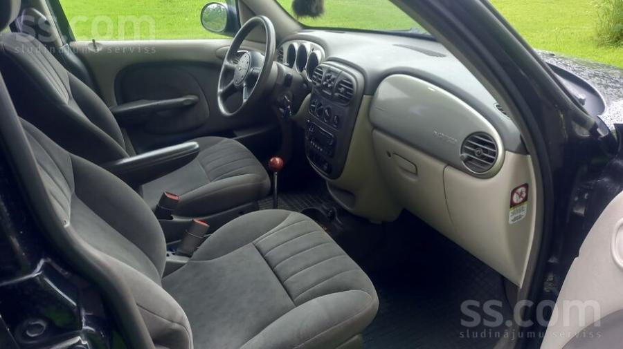 Melns Chrysler PT Cruiser 2000 Cēsis, ar dzinēja tilpumu 2.00 L un nobraukumu 213 tūkst. km par 1100 €, foto 13 vietnē AUTOMOTO.COM.LV