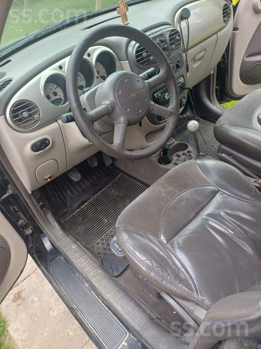 Melns Chrysler PT Cruiser 2002 Alūksne, ar dzinēja tilpumu 2.00 L un nobraukumu 287 tūkst. km par 850 €, foto 6 vietnē AUTOMOTO.COM.LV
