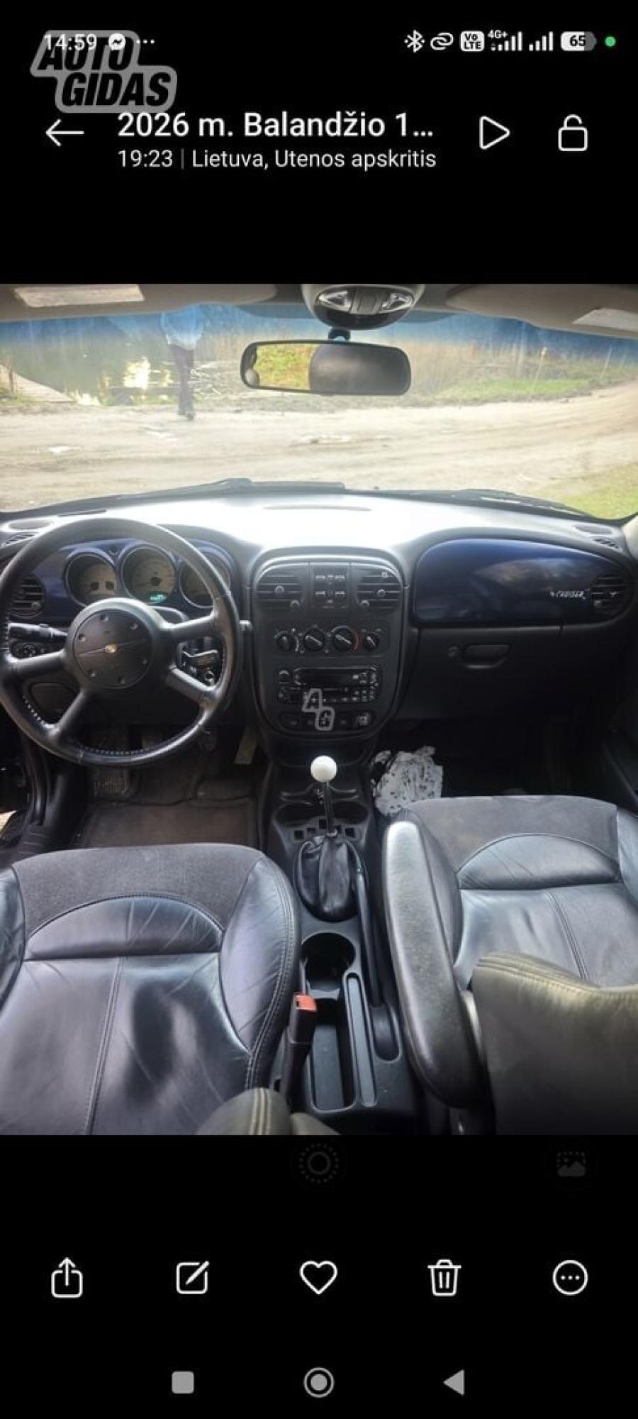 Blue Chrysler PT Cruiser 2004 in Ignalina, with an engine capacity of 2.20 L and mileage of 230 thousand km for 750 €, photo 11 on AUTOMOTO.COM.LV