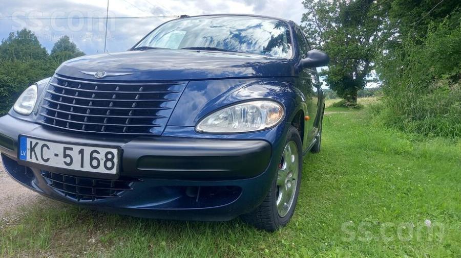 Blue Chrysler PT Cruiser 2003 in Cesis, with an engine capacity of 2.00 L and mileage of 213 thousand km for 1350 €, photo 1 on AUTOMOTO.COM.LV