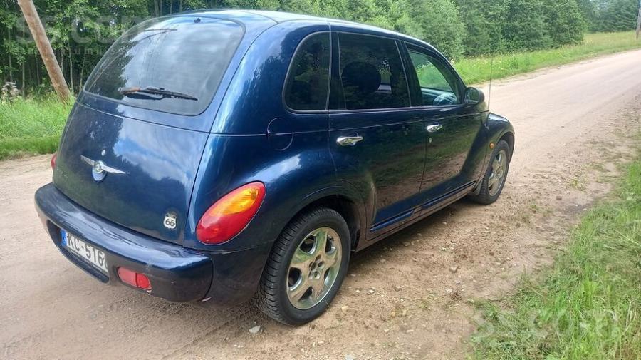 Blue Chrysler PT Cruiser 2003 in Cesis, with an engine capacity of 2.00 L and mileage of 213 thousand km for 1350 €, photo 6 on AUTOMOTO.COM.LV
