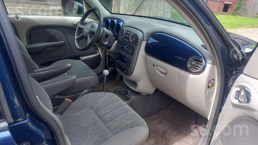 Blue Chrysler PT Cruiser 2003 in Cesis, with an engine capacity of 2.00 L and mileage of 213 thousand km for 1350 €, photo 8 on AUTOMOTO.COM.LV