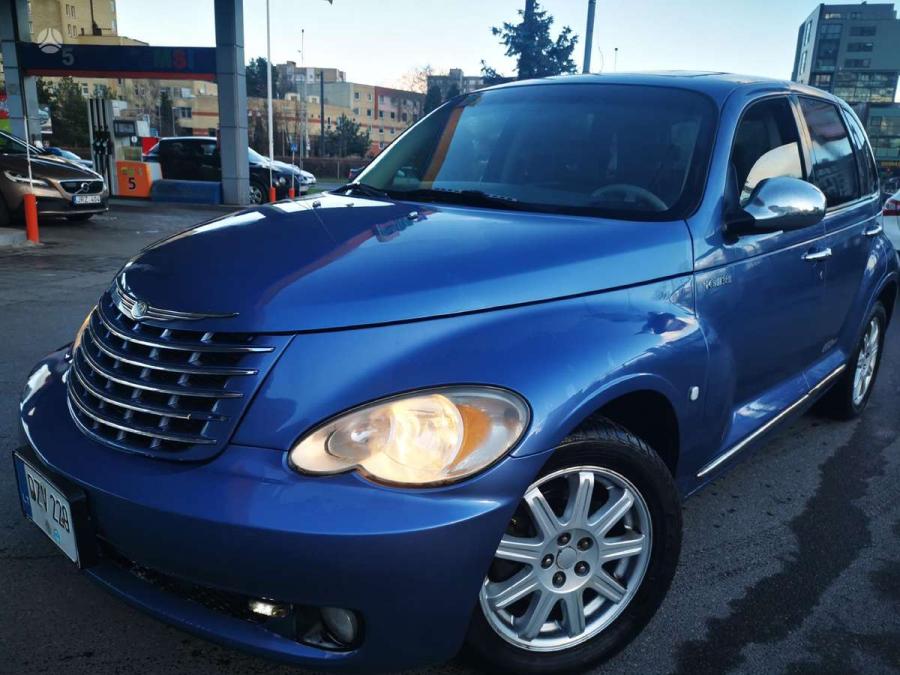 Blue Chrysler PT Cruiser 2006 in Vilnius, with an engine capacity of 2.40 L and mileage of 69 thousand km for 2650 €, photo 6 on AUTOMOTO.COM.LV