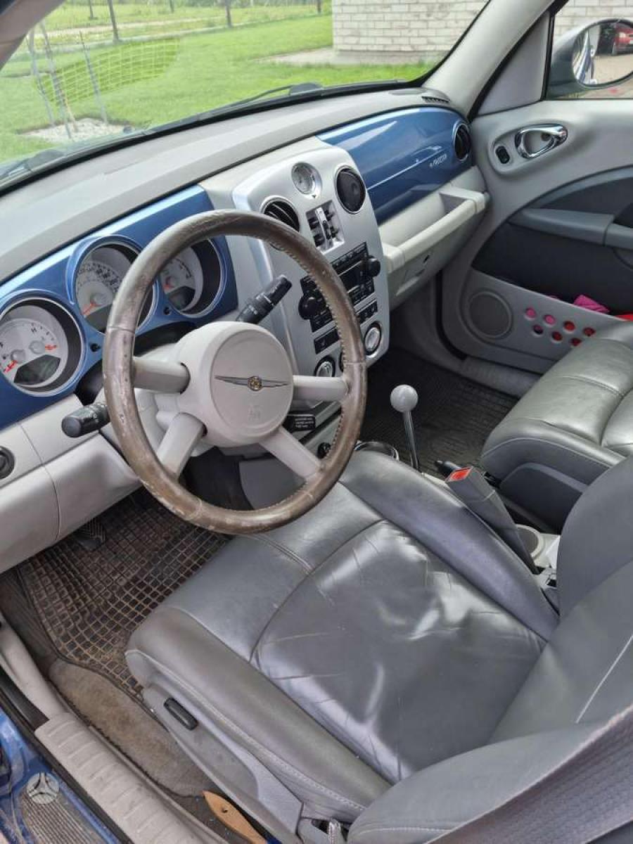 Blue Chrysler PT Cruiser 2006 in Kaunas, with an engine capacity of 2.20 L and mileage of 353 thousand km for 1100 €, photo 6 on AUTOMOTO.COM.LV