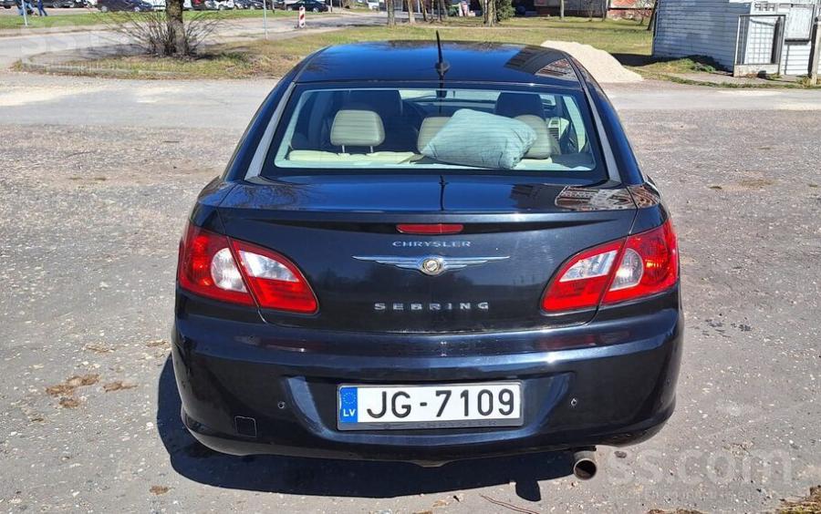 Melns Chrysler Sebring 2009 Rīga, ar dzinēja tilpumu 2.40 L un nobraukumu 153 tūkst. km par 1500 €, foto 4 vietnē AUTOMOTO.COM.LV