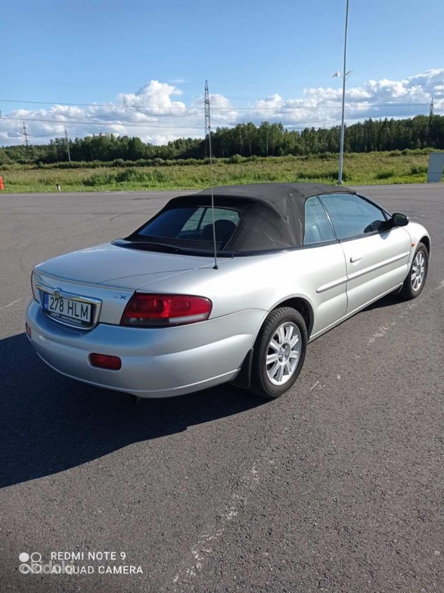 Chrysler Sebring 2004 Narva, ar dzinēja tilpumu 2.70 L un nobraukumu 214 tūkst. km par 2500 €, foto 13 vietnē AUTOMOTO.COM.LV
