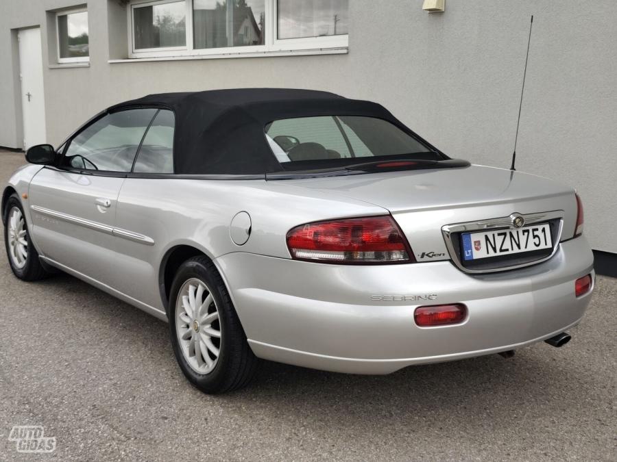 Pelēks Chrysler Sebring 2001 Jonava, ar dzinēja tilpumu 2.70 L un nobraukumu 131 tūkst. km par 2990 €, foto 8 vietnē AUTOMOTO.COM.LV