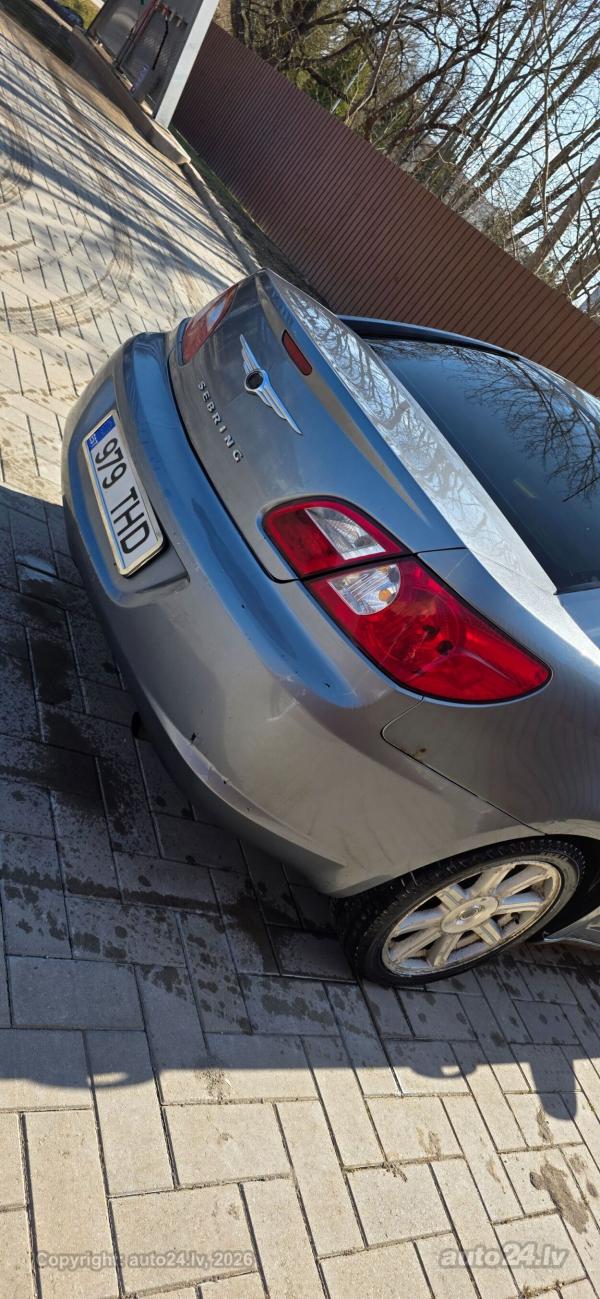 Pelēks Chrysler Sebring 2007 Viljandi, ar dzinēja tilpumu 2.40 L un nobraukumu 245 tūkst. km par 1200 €, foto 3 vietnē AUTOMOTO.COM.LV