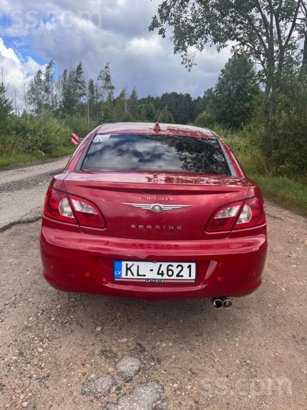 Sarkans Chrysler Sebring 2007 Jūrmala, ar dzinēja tilpumu 2.40 L un nobraukumu 248 tūkst. km par 2500 €, foto 4 vietnē AUTOMOTO.COM.LV