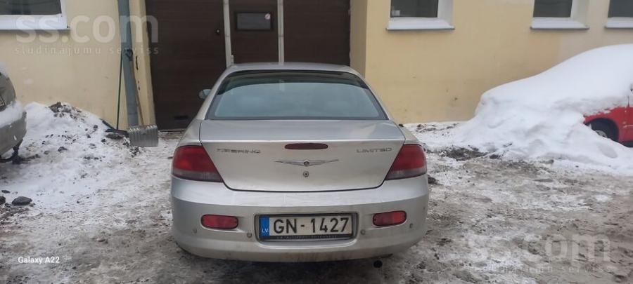 Chrysler Sebring 2005 in Riga, with an engine capacity of 2.40 L and mileage of 215 thousand km for 820 €, photo 1 on AUTOMOTO.COM.LV