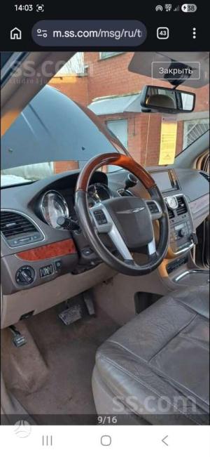 Melns Chrysler town-&-country 2014 Rīga, ar dzinēja tilpumu 3.61 L un nobraukumu 245 tūkst. km par 8000 €, foto 9 vietnē AUTOMOTO.COM.LV