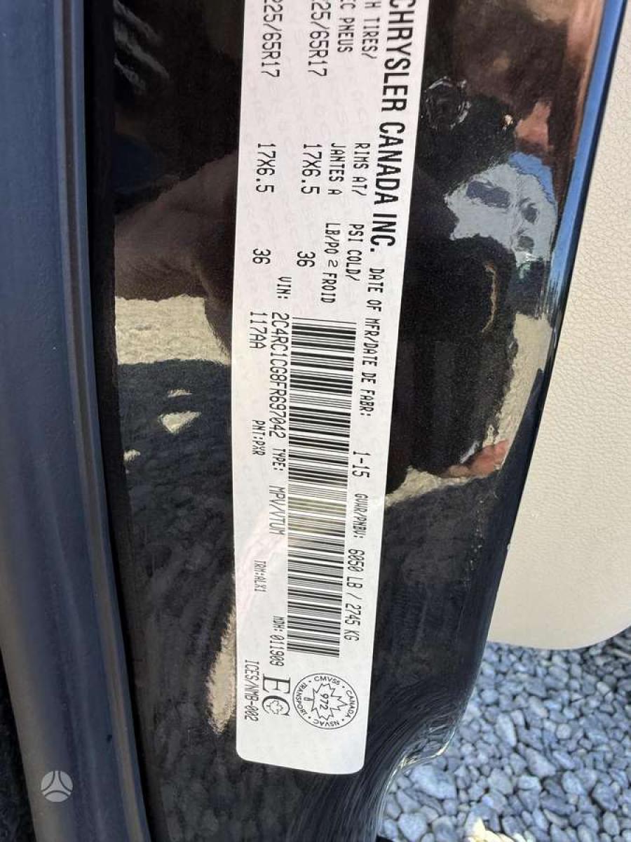Melns Chrysler town-&-country 2015 Viļņa, ar dzinēja tilpumu 3.60 L un nobraukumu 216 tūkst. km par 7500 €, foto 42 vietnē AUTOMOTO.COM.LV