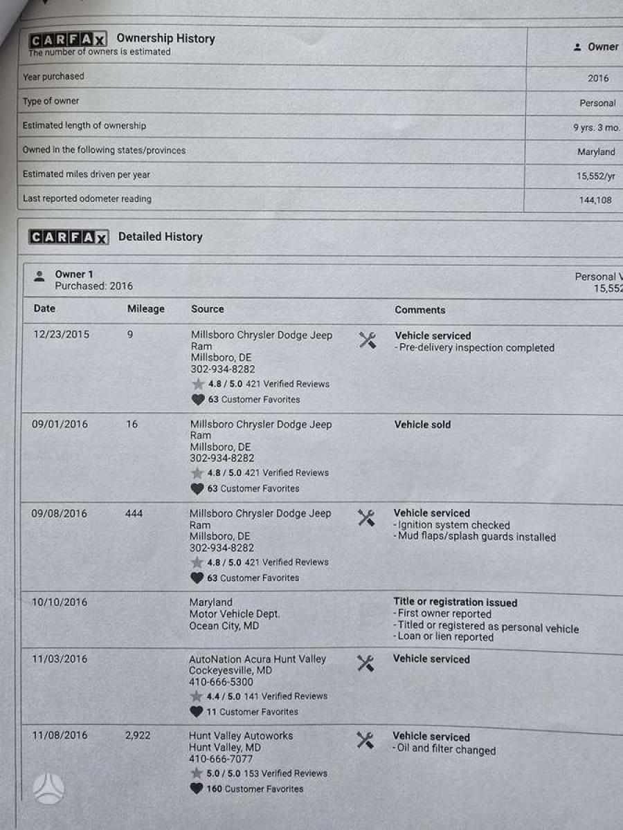 Черный Крайслер Таун Кантри 2016 в Вильнюс, объемом двигателя 3.61 л и пробегом 232 тыс. км за 9900 €, фото 36 на AUTOMOTO.COM.LV