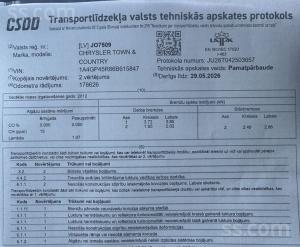 Zaļš Chrysler town-&-country 2006 Rīga, ar dzinēja tilpumu 3.30 L un nobraukumu 179 tūkst. km par 800 €, foto 21 vietnē AUTOMOTO.COM.LV