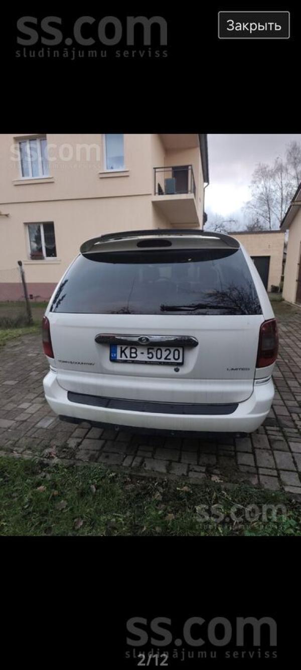 Balts Chrysler town-&-country 2005 Rīga, ar dzinēja tilpumu 3.80 L un nobraukumu 200 tūkst. km par 2250 €, foto 2 vietnē AUTOMOTO.COM.LV