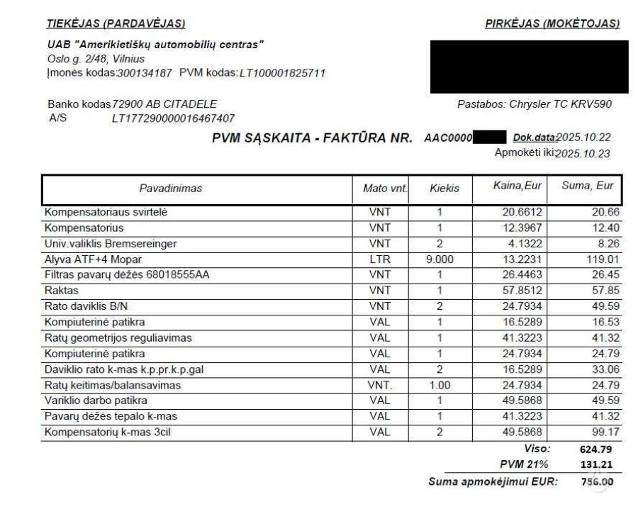 Белый Крайслер Таун Кантри 2014 в Вильнюс, объемом двигателя 3.60 л и пробегом 197 тыс. км за 9200 €, фото 15 на AUTOMOTO.COM.LV