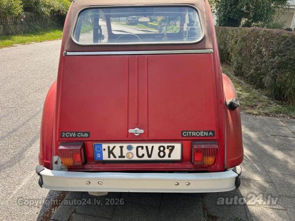 Sarkans Citroen 2CV 1987 Tallina, ar dzinēja tilpumu 0.60 L un nobraukumu 26 tūkst. km par 5000 €, foto 3 vietnē AUTOMOTO.COM.LV