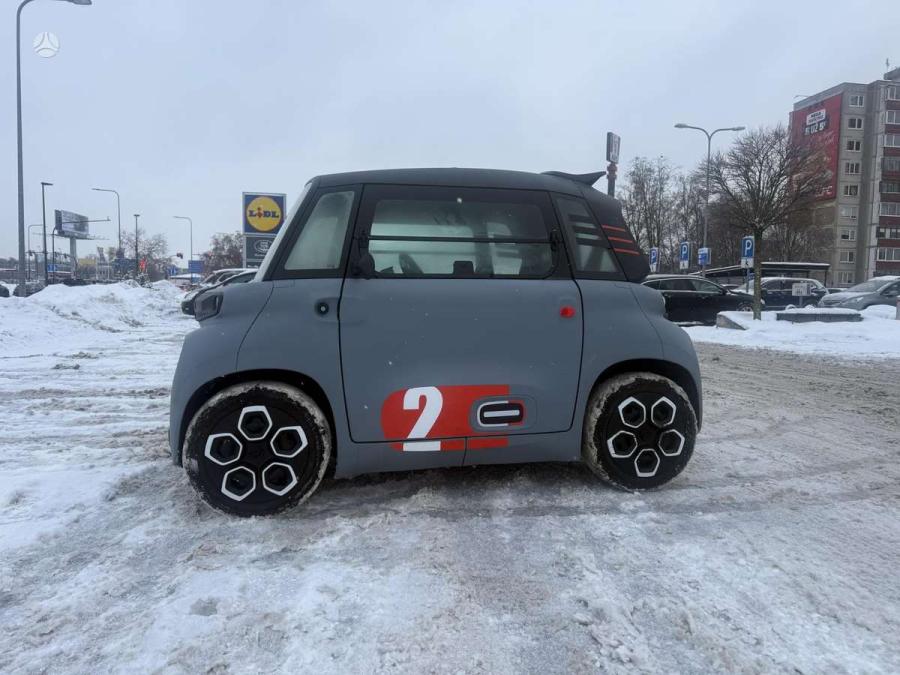 Grey Citroen AMI 2024 in Kaunas, with an engine capacity of 0.00 L and mileage of 10 thousand km for 6900 €, photo 2 on AUTOMOTO.COM.LV