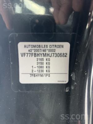 Melns Citroen Berlingo 2017 Rīga, ar dzinēja tilpumu 1.60 L un nobraukumu 184 tūkst. km par 6780 €, foto 28 vietnē AUTOMOTO.COM.LV