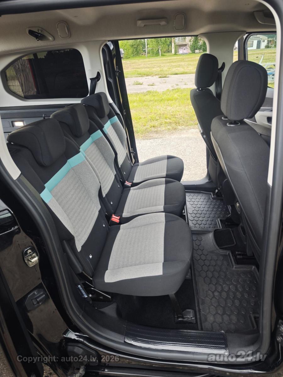 Black Citroen Berlingo 2019 in Parnu, with an engine capacity of 1.50 L and mileage of 122 thousand km for 19700 €, photo 6 on AUTOMOTO.COM.LV