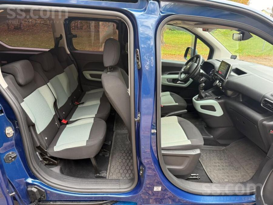 Zils Citroen Berlingo 2020 Rīga, ar dzinēja tilpumu 1.50 L un nobraukumu 144 tūkst. km par 8600 €, foto 5 vietnē AUTOMOTO.COM.LV