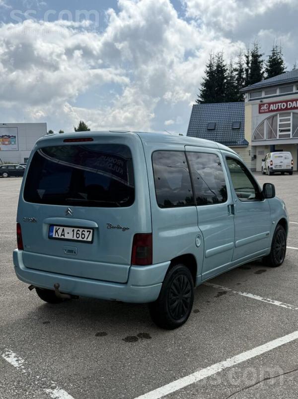 Blue Citroen Berlingo 2003 in Kuldiga, with an engine capacity of 1.60 L and mileage of 265 thousand km for 1500 €, photo 3 on AUTOMOTO.COM.LV