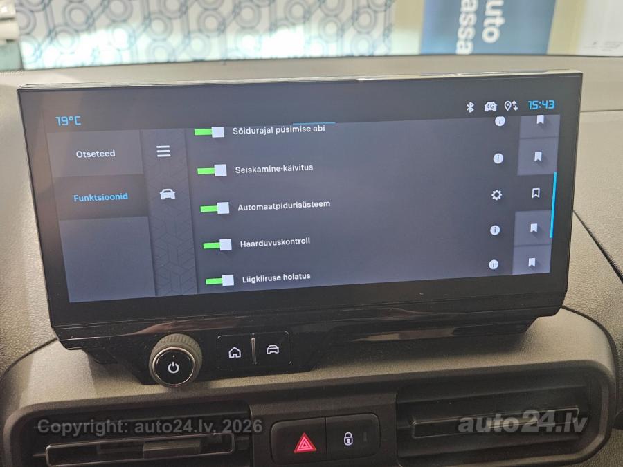 Zils Citroen Berlingo 2024 Tallina, ar dzinēja tilpumu 1.50 L un nobraukumu 20 tūkst. km par 21900 €, foto 19 vietnē AUTOMOTO.COM.LV