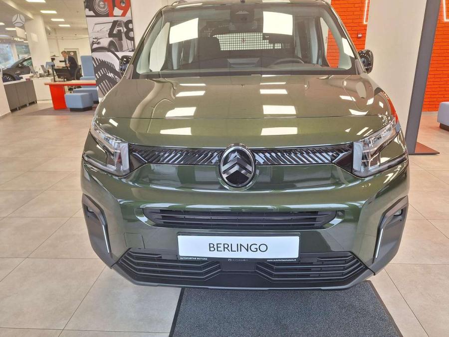 Green Citroen Berlingo 2026 in Vilnius, with an engine capacity of 1.50 L and mileage of 0 thousand km for 26790 €, photo 3 on AUTOMOTO.COM.LV