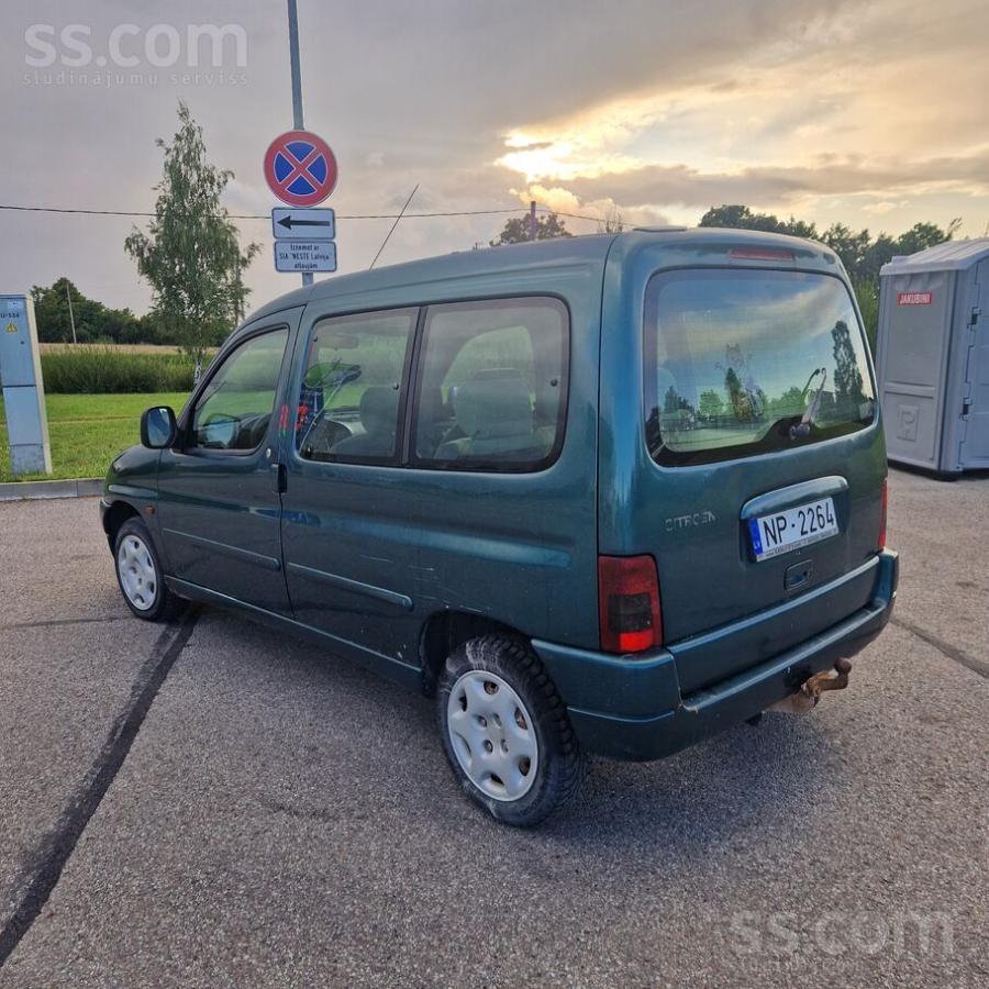 Зеленый Ситроен Берлинго 1998 в Добеле, объемом двигателя 1.90 л и пробегом 354 тыс. км за 970 €, фото 3 на AUTOMOTO.COM.LV