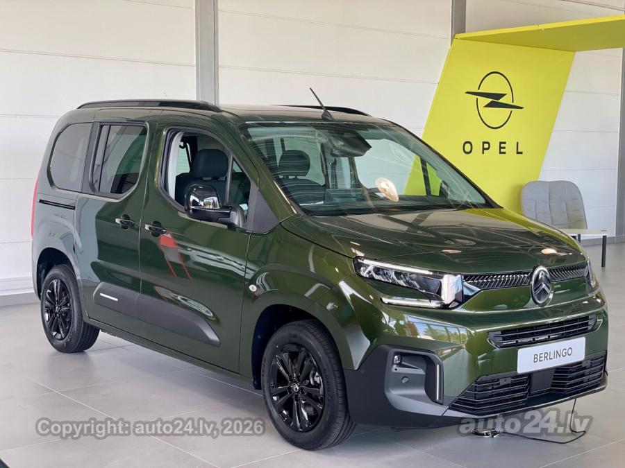 Green Citroen Berlingo 2026 in Johvi, with an engine capacity of 1.50 L and mileage of 0 thousand km for 32490 €, photo 4 on AUTOMOTO.COM.LV