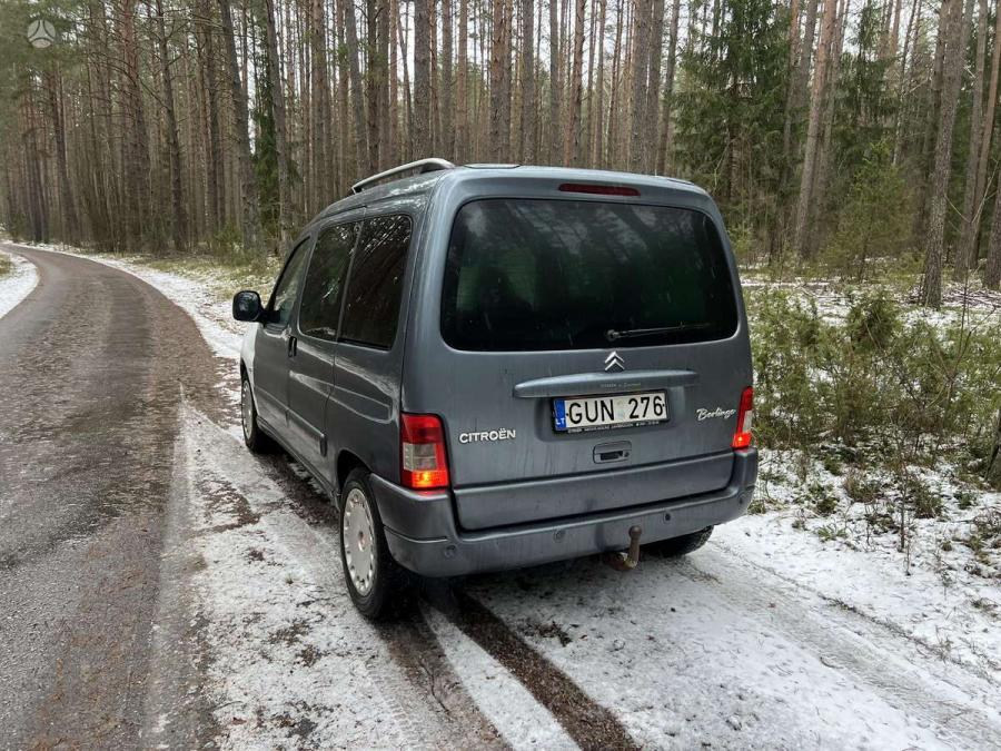 Grey Citroen Berlingo 2007 in Vilnius, with an engine capacity of 1.56 L and mileage of 398 thousand km for 850 €, photo 5 on AUTOMOTO.COM.LV