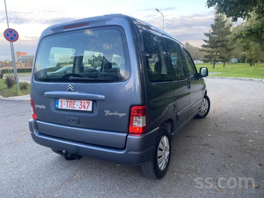 Grey Citroen Berlingo 2007 in Riga, with an engine capacity of 1.60 L and mileage of 259 thousand km for 2350 €, photo 4 on AUTOMOTO.COM.LV