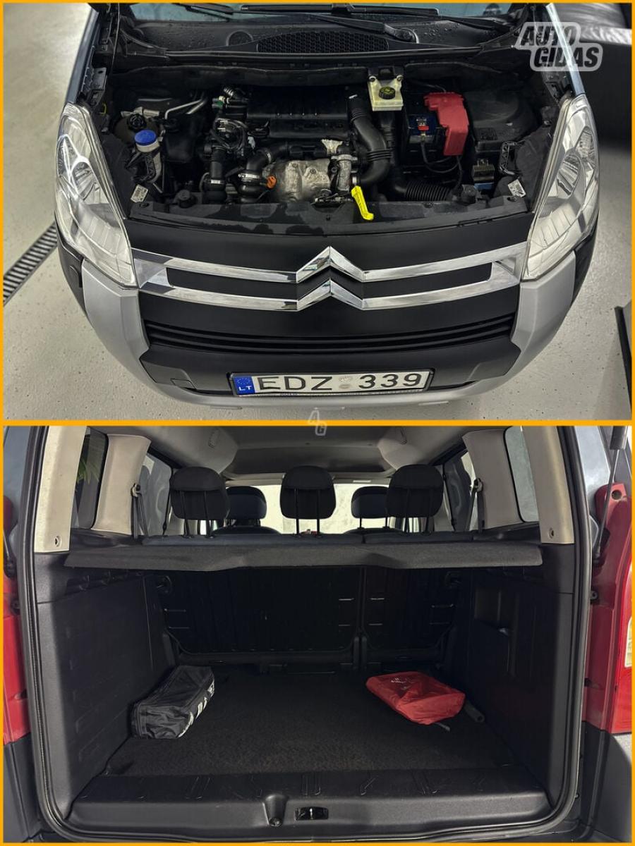 Grey Citroen Berlingo 2009 in Kaunas, with an engine capacity of 1.60 L and mileage of 256 thousand km for 2650 €, photo 22 on AUTOMOTO.COM.LV