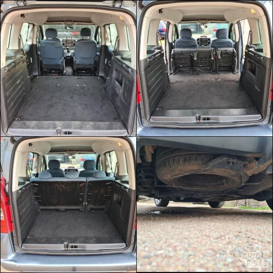 Grey Citroen Berlingo 2010 in Klaipeda, with an engine capacity of 1.60 L and mileage of 266 thousand km for 3350 €, photo 26 on AUTOMOTO.COM.LV