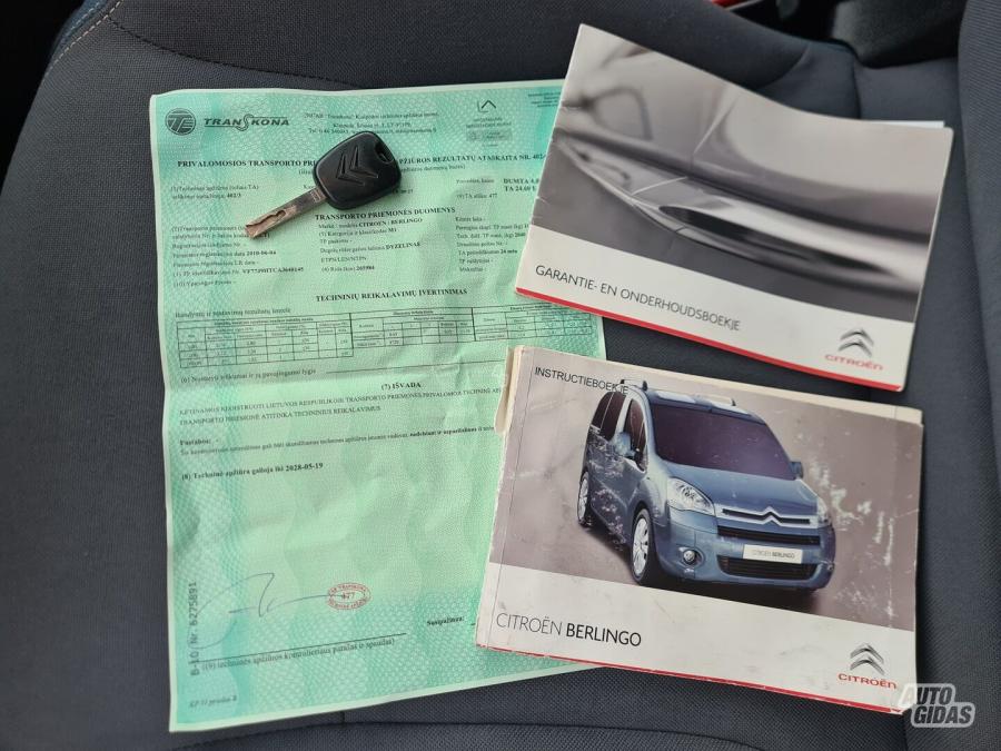 Серый Ситроен Берлинго 2010 в Клайпеда, объемом двигателя 1.60 л и пробегом 266 тыс. км за 3350 €, фото 25 на AUTOMOTO.COM.LV
