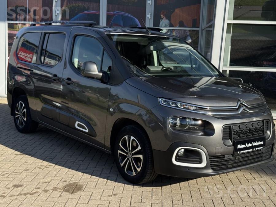 Grey Citroen Berlingo 2019 in Valmiera, with an engine capacity of 1.50 L and mileage of 43 thousand km for 13900 €, photo 1 on AUTOMOTO.COM.LV