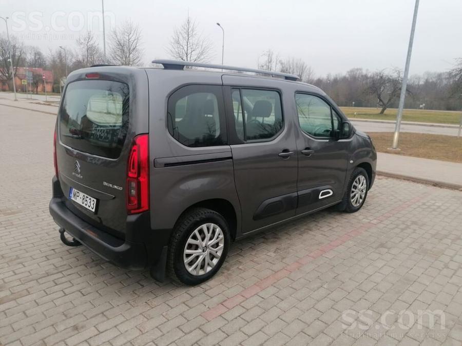 Pelēks Citroen Berlingo 2020 Rīga, ar dzinēja tilpumu 1.50 L un nobraukumu 101 tūkst. km par 2500 €, foto 7 vietnē AUTOMOTO.COM.LV