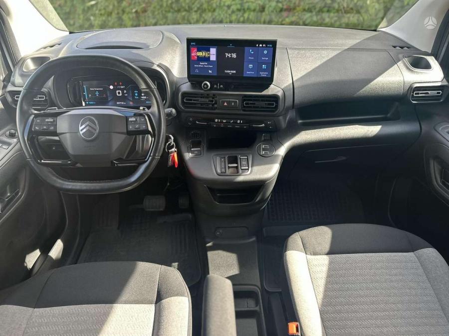 Pelēks Citroen Berlingo 2024 Viļņa, ar dzinēja tilpumu 1.50 L un nobraukumu 34 tūkst. km par 21900 €, foto 14 vietnē AUTOMOTO.COM.LV