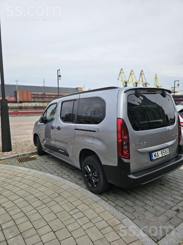 Grey Citroen Berlingo 2025 in Ventspils, with an engine capacity of 1.50 L and mileage of 21 thousand km for 26000 €, photo 3 on AUTOMOTO.COM.LV