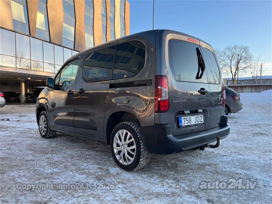 Grey Citroen Berlingo 2021 in Tallinn, with an engine capacity of 1.50 L and mileage of 106 thousand km for 10500 €, photo 6 on AUTOMOTO.COM.LV