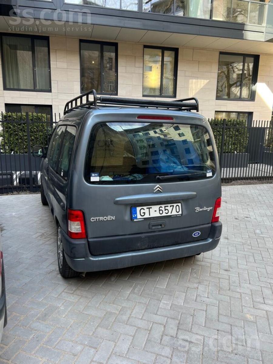 Grey Citroen Berlingo 2007 in Riga, with an engine capacity of 1.60 L and mileage of 70 thousand km for 2950 €, photo 4 on AUTOMOTO.COM.LV