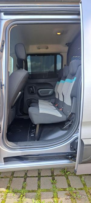 Grey Citroen Berlingo 2020 in Tallinn, with an engine capacity of 1.50 L and mileage of 90 thousand km for 14500 €, photo 10 on AUTOMOTO.COM.LV