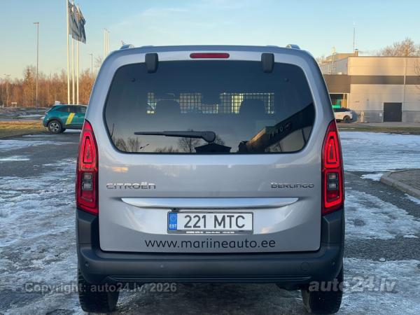 Grey Citroen Berlingo 2025 in Johvi, with an engine capacity of 1.50 L and mileage of 7 thousand km for 25900 €, photo 8 on AUTOMOTO.COM.LV