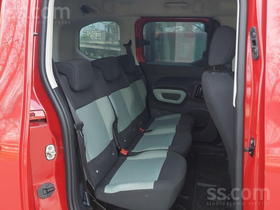 Red Citroen Berlingo 2019 in Riga, with an engine capacity of 1.50 L and mileage of 0 thousand km for 12850 €, photo 10 on AUTOMOTO.COM.LV