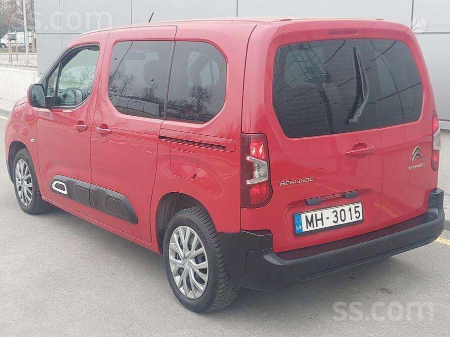 Sarkans Citroen Berlingo 2019 Rīga, ar dzinēja tilpumu 1.50 L un nobraukumu 113 tūkst. km par 12950 €, foto 7 vietnē AUTOMOTO.COM.LV